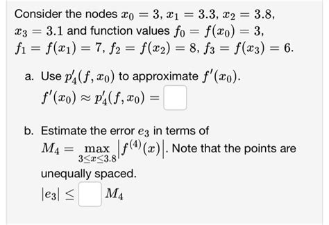 solved consider the nodes x0 3 x1 3 3 x2 3 8 x3 3 1 and