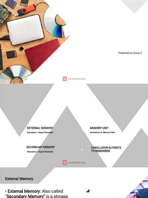 group 3 external memory pdf computer data storage random access memory