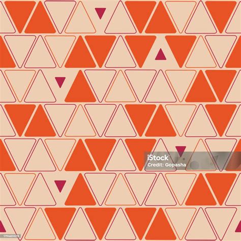 Seamless Triangle Pattern Vector Background Geometric Abstract Texture Stock Illustration