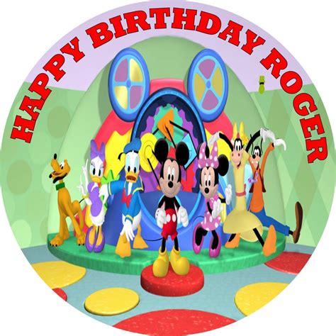 Mickey Mouse Clubhouse Edible Cake Image Mickey Mouse Clubhouse