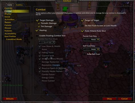 Wrath Bug Report Interface Combat 3 Cast Key Options Missing