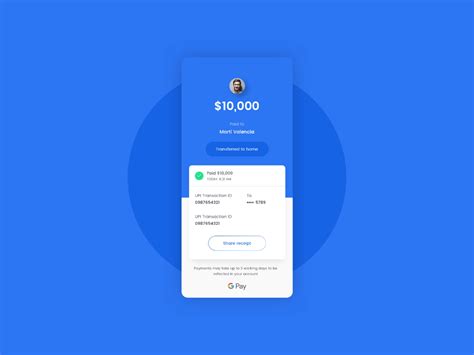 Payment Ui G Pay Concept