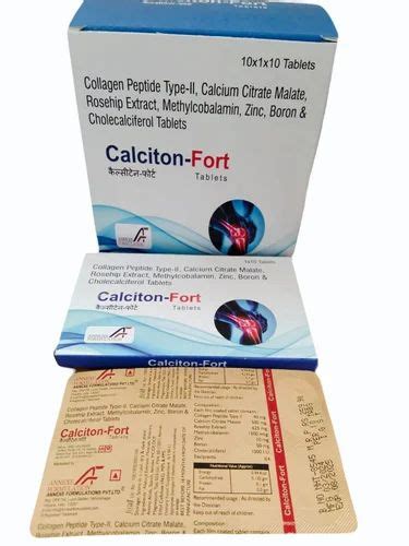 Calciton Fort Tablet At ₹ 300box Calcium Citrate Malate Tablet In