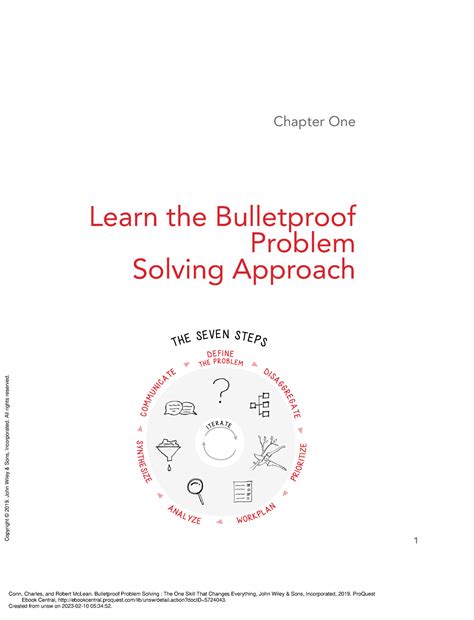 RR Bulletproof Problem Solving Chapter Learn The Bulletproof Problem Solving Approach