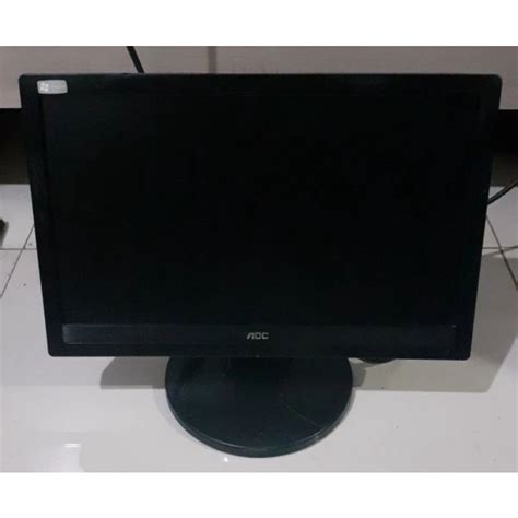 Monitor Aoc 1619swa 17 Pol Lcd Revisado Widescreen Em Ótimo Estado Pouco Uso Shopee Brasil