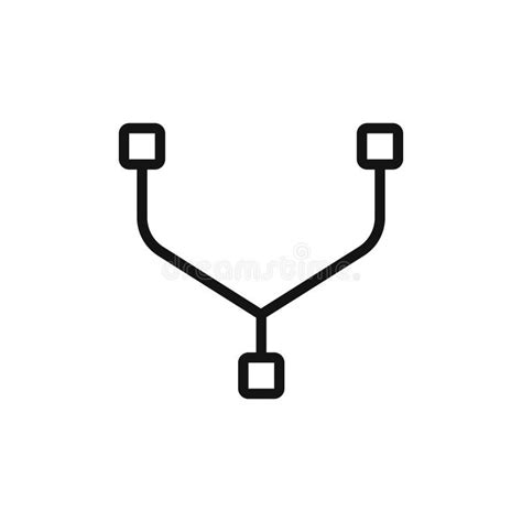 Code Fork Icon Isolated On White Background Stock Vector Illustration Of Fork Silhouette