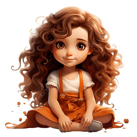 Cartoon Three Dimensional 3d Cute Girl Doll Toy Model Decorative Pattern Cutout Girl Doll