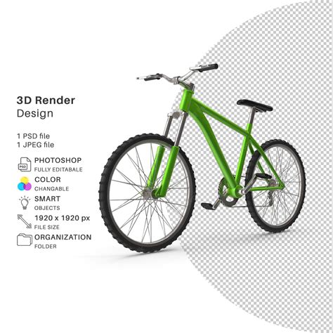 Premium Psd Bicycle 3d Modeling Psd File Realistic Bicycle