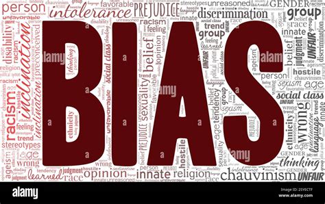 Bias Vector Illustration Word Cloud Isolated On A White Background Stock Vector Image And Art Alamy