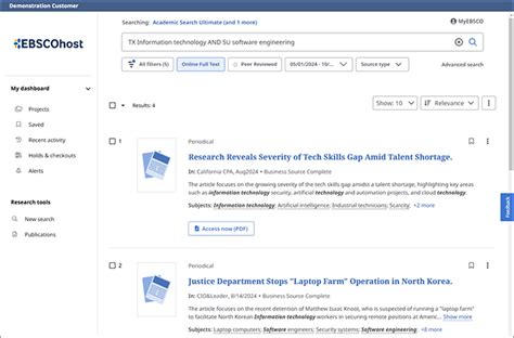 The New Ebscohost Interface Advanced Search