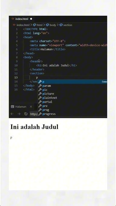 Pengenalan Struktur Html Html Belajarhtml Shorts Youtube