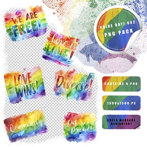 Pack 002 Pride Day By Shylamarsare On Deviantart