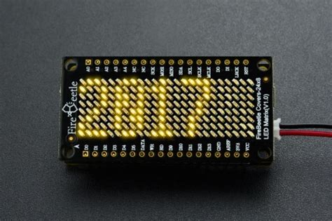 Firebeetle Covers 24×8 Led Matrix Yellow Dfr0487 디에프로봇 Dfrobot 일렉솔루션