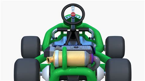 Mario Kart Tour Luigi Pipe Frame 3d Model 99 C4d Fbx Obj Free3d