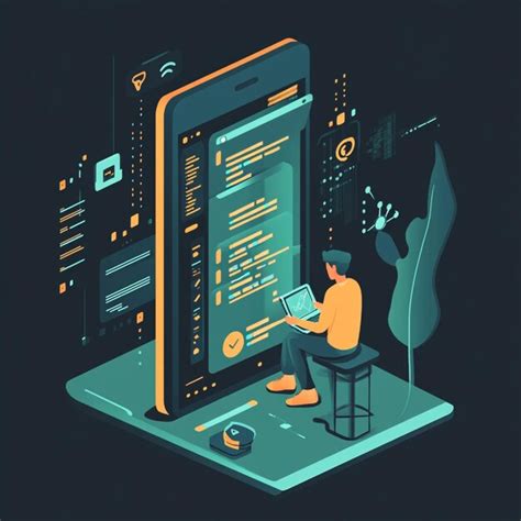 A Scene Of A Developer Setting Up A Restful Api For A Mobile Apps