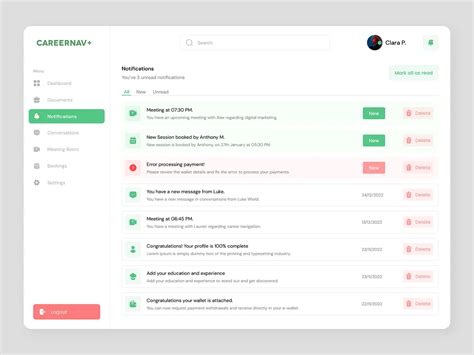 Notification Screen Designs Themes Templates And Downloadable Graphic Elements On Dribbble