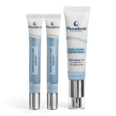 Plexaderm Rapid Reduction Serum 2 Pack And Dual Action Cream Hsn