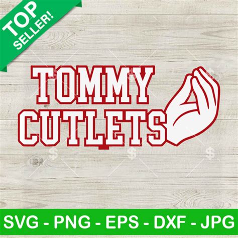 Tommy Cutlets Hand Svg Tommy Cutlets Nfl Football Svg Italian Hand