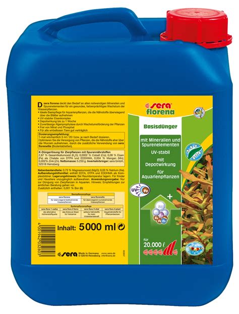 Sera Florena 100 Ml 250 Ml 500 Ml 5 Liter