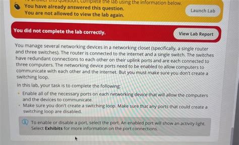 Lab Using The Information Below You Have Already