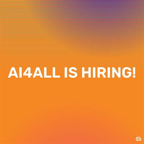 Ai4all Is Hiring A Program Associate To Join Our Team This Is A Great