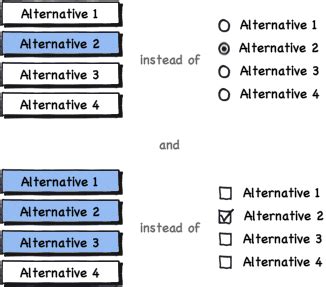 Forms Alternatives To Checkboxes And Radio Buttons In Web Based