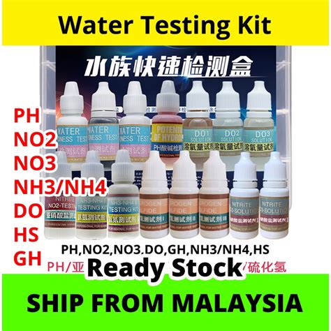 Water Testing Kit Ph Ammonia Nitrite Nitrate Do Gh Hs Dissolved Oxygen
