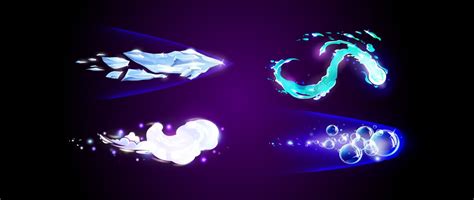 Magic Power Strike Effects Royalty Free Vector Image