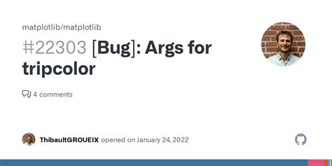Bug Args For Tripcolor Issue 22303 Matplotlib Matplotlib GitHub