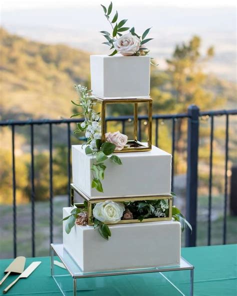 Square Wedding Cake Designs 60 Photos