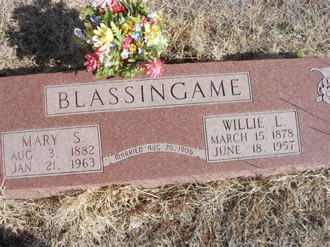 Mary Susie Collins Blassingame 1884 1963 Find A Grave Memorial