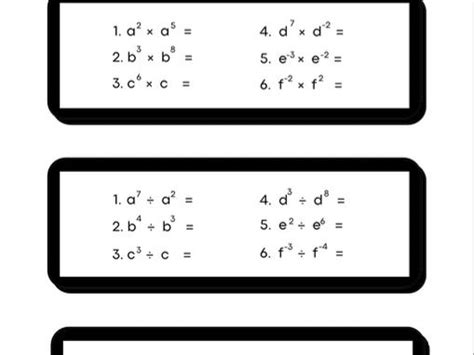 Using Index Rules Teaching Resources