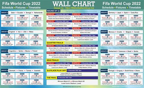 World Cup Match Schedule Printable