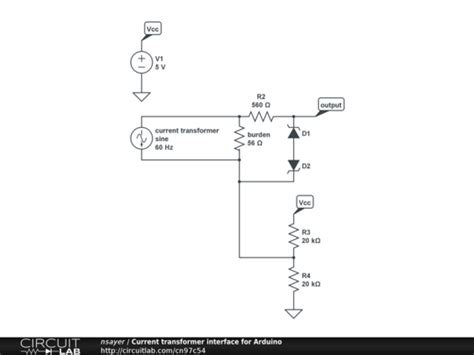 Current Transformer Interface For Arduino Circuitlab