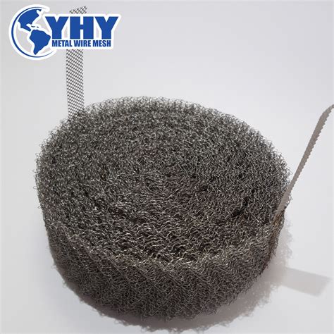 Gas Liquid Separation Filters Stainless Steel Knitted Wire Mesh