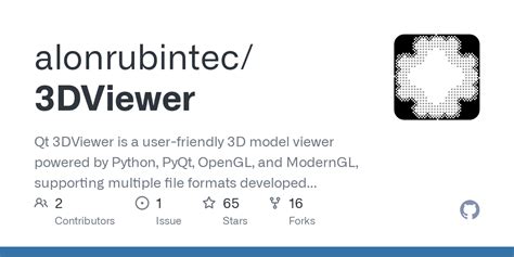 Github Alonrubintec 3dviewer Qt 3dviewer Is A User Friendly 3d Model Viewer Powered By Python