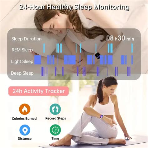 스마트 시계 무선 통화가 가능한 화면 전체 터치 스크린 스마트 워치 여러 스포츠 모드 걸음 수 칼로리 보수계 Temu