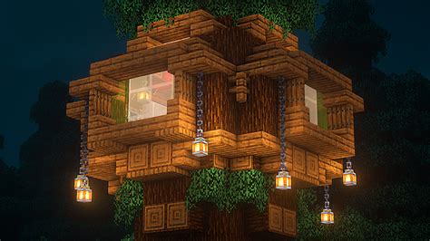 Minecraft How To Build A Treehouse Vanstar Minecraft Houses Cute Minecraft Houses