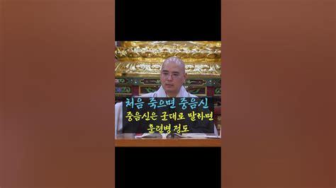 처음 죽으면 중음신 중음신은 훈련병 자현스님의 기도를 알아가는 저녁 시즌5 6회 6 4 유머 지옥 종교 제사 윤회 웃음 사랑 행복 재미 Shorts Youtube