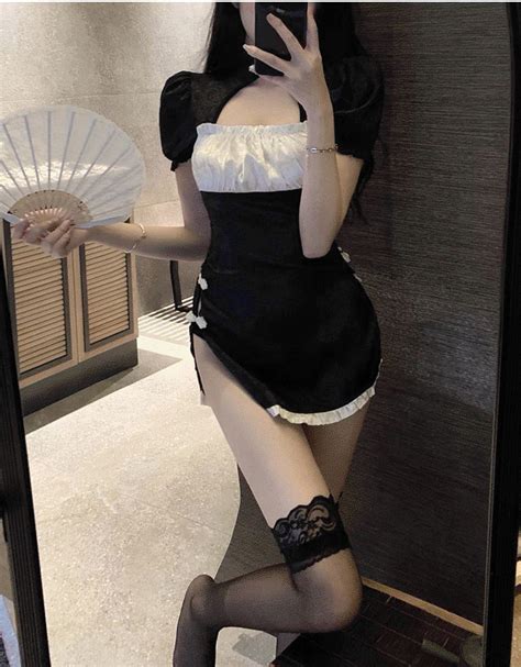 [재고세일 ️] 섹시 치파오 코스튬 이벤트속옷 섹시원피스 파티룩 클럽룩 할로윈 섹시코스프레 에이블리