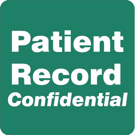 Patient Record Label SmartPractice Chiropractic
