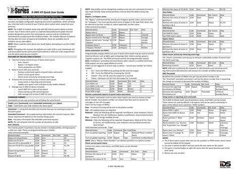 Ids X Series X Sms V2 Quick User Manual Pdf Download Manualslib