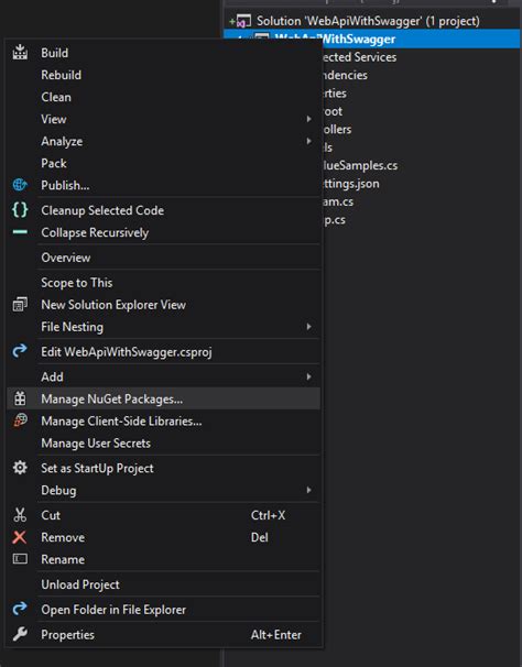 NET Core REST API With Swagger