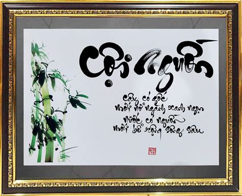 Tranh ThƯ PhÁp ChỮ CỘi NguỒn