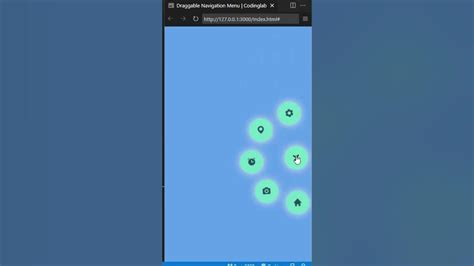 Draggable Circular Navigation Menu Using Javascript Html Css Source