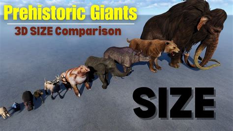 Epic Prehistoric Giants Mammoth Vs Dodo Vs Megatherium Vs