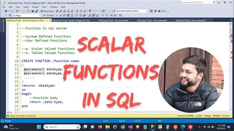 24 SCALAR FUNCTION How To CREATE ALTER DELETE How Does SCALAR