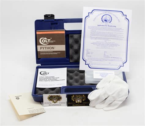 Colt Python Box Oem Case 1981 Manual And More Custom Shop