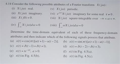 Solved 14 Consider The Following Possible Attributes