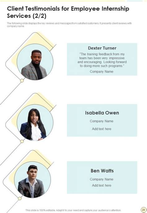 Employee Internship Program Proposal Report Sample Example Document Ppt Powerpoint